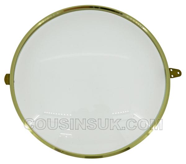 Brass Bezels with Glass