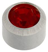 Stainless White, Birthstone (Bezel Set)