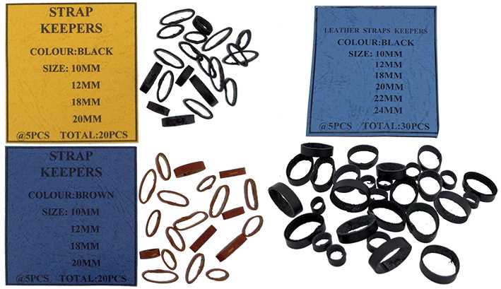 Leather Watch Strap Keepers