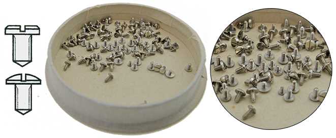Case Screws (Wristwatch) (movement to case) Assorted
