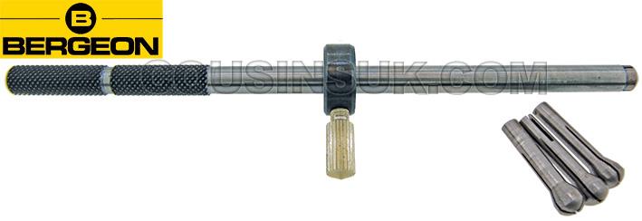Staking Set Spindle, Collets & Stop Ring, Bergeon