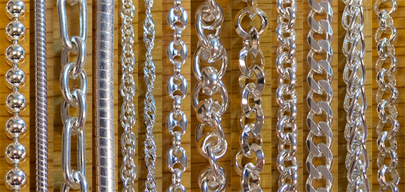 Silver Chains - Per Metre