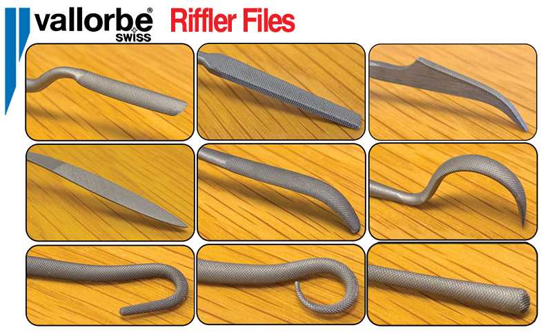 Riffler 150mm Files, Vallorbe Swiss